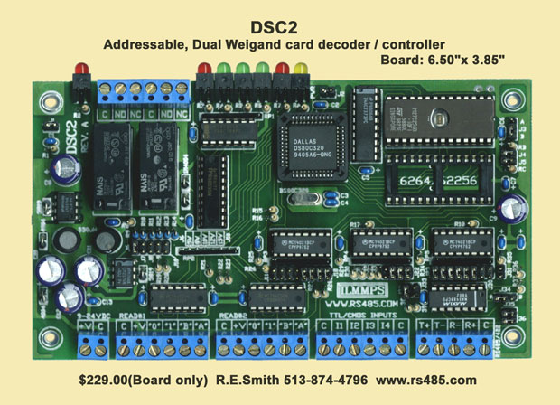DSC2: Wiegand Card Reader MicroController - R.E.Smith Serial ...