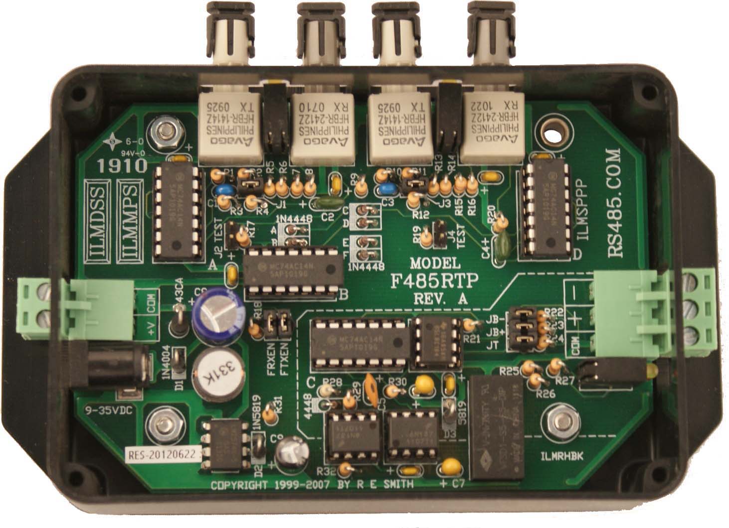 F485RTP : Fiber Optic Repeater with Isolated RS485 "Tap Point" - R.E ...